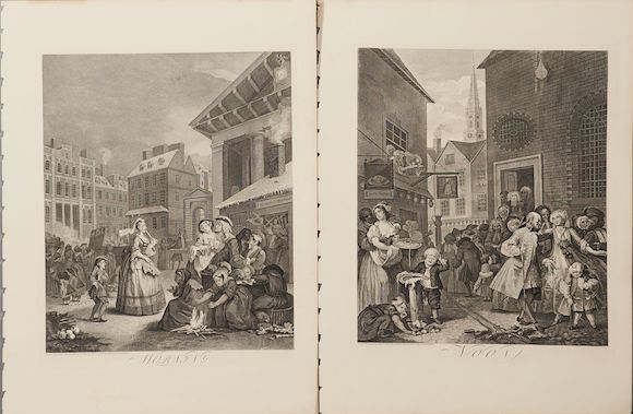 Bonhams Skinner : William Hogarth (1697-1764) The Four Times of the Day ...