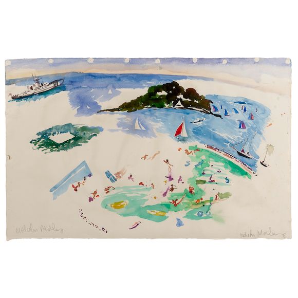 Bonhams : MALCOLM MORLEY (1931-2018) Plymouth Ho, 1985 (We are grateful ...