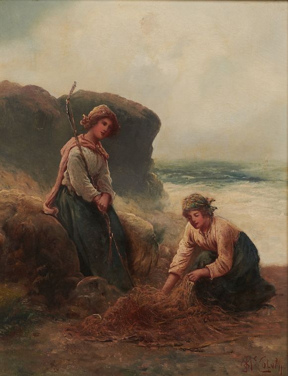 Bonhams Skinner : James McColvin (British), 19th century Girls with ...
