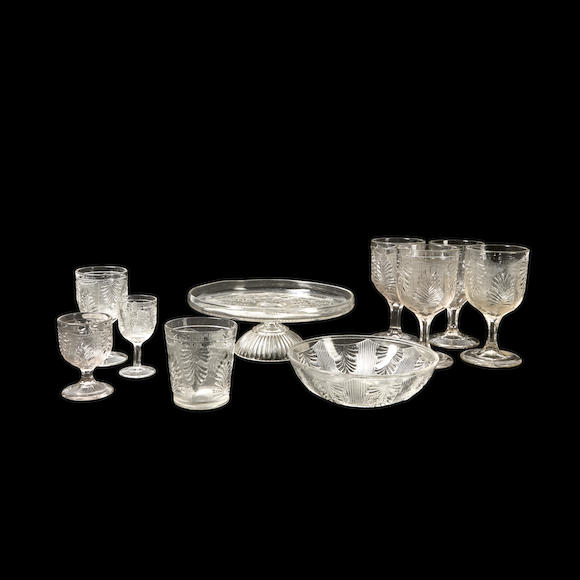 Bonhams Skinner Ten Pieces Of Early American Colorless Pressed