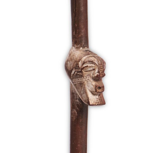Bonhams Skinner : A Songye wood staff lg. 51 in.