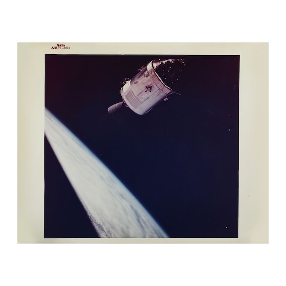Bonhams : APOLLO 9 & 10 COMMAND/SERVICE MODULE 2 photographs: