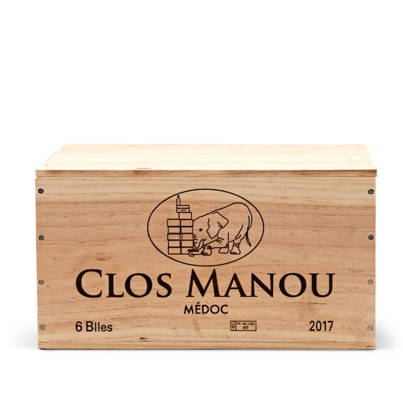 Bonhams Skinner : Clos Manou 2017, 6 bottles