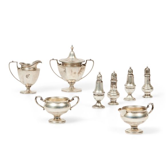 Bonhams Skinner : Eight Pieces of American Sterling Silver Hollowware
