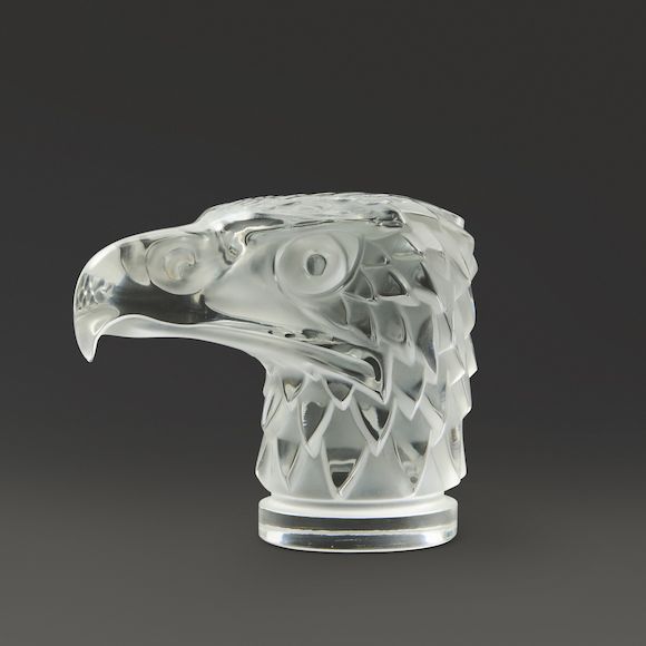 Bonhams Skinner : Lalique Crystal Tete d'Aigle Car Mascot, France ...