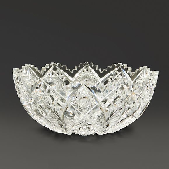 Bonhams Skinner : Steuben "Cornell" Brilliant-cut Crystal Bowl, Corning ...