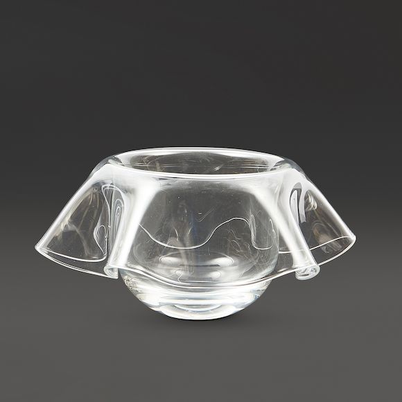 Bonhams Skinner : Paul Haigh (b. 1949) for Steuben "Drape" Bowl