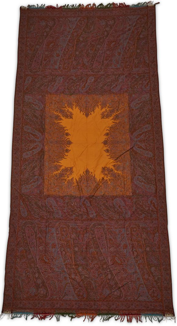 Bonhams Skinner : European Paisley Shawl Western Europe, likely France ...