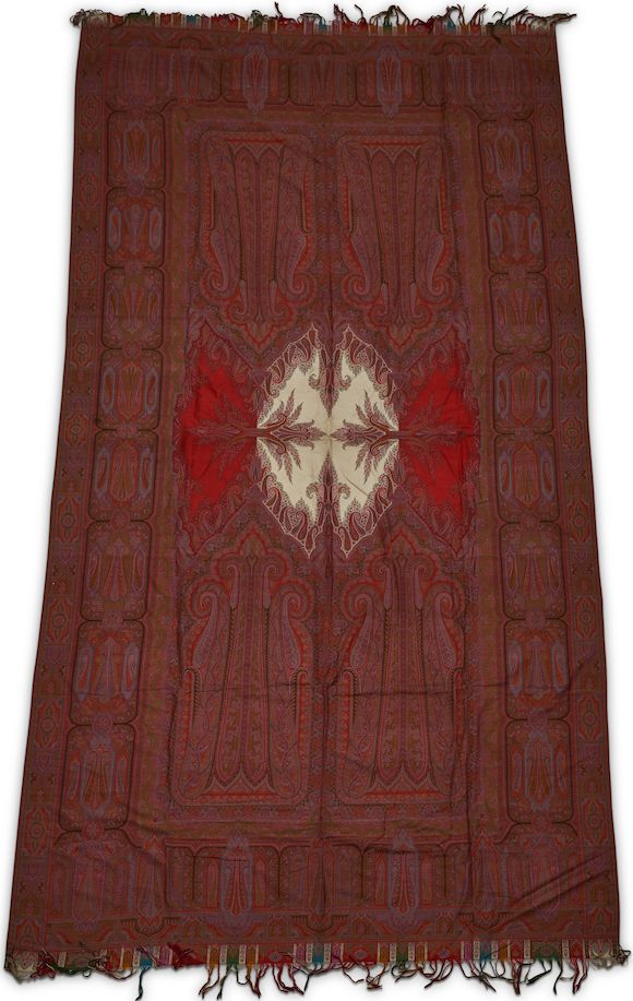 Bonhams Skinner : European Shawl Western Europe, likely France 5 ft. 5 ...