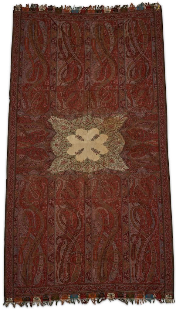 Bonhams Skinner : European long Shawl Western Europe, likely France 5 ...
