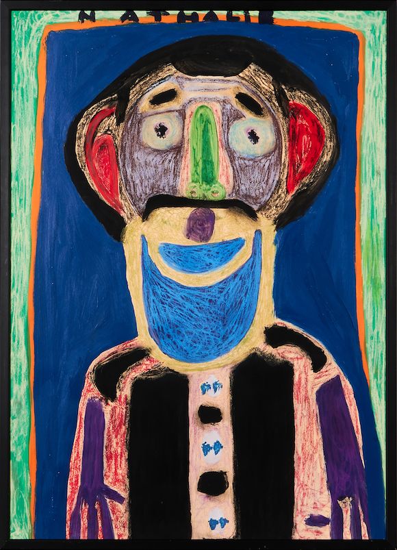 Bonhams Skinner : "Nathalie," Portrait of a Clown, France, c. 1980 ...