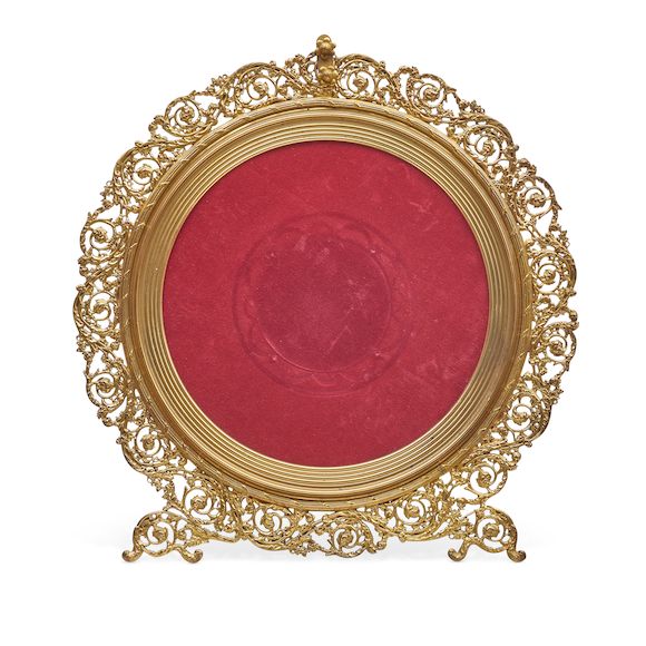 Bonhams : A RENAISSANCE REVIVAL STYLE GILT BRONZE CIRCULAR FRAME