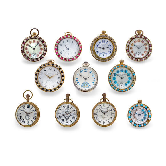 Bonhams A Group Of Ten Ball Clocks