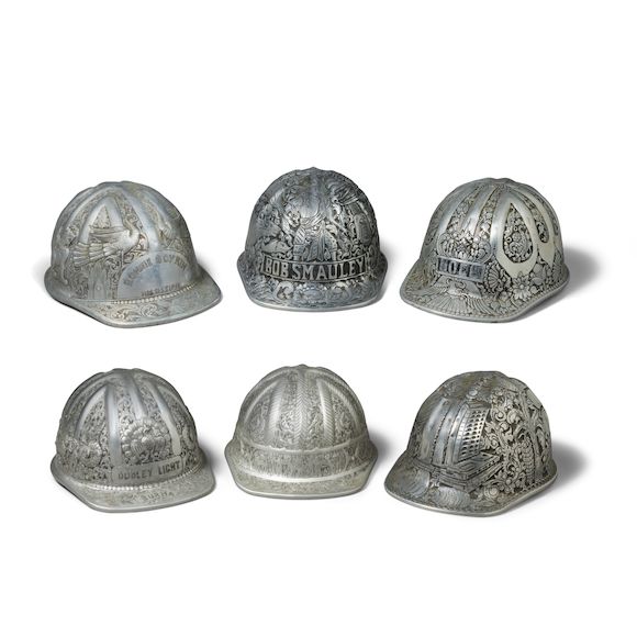 Bonhams : A GROUP OF SIX SOUTHEAST ASIAN HANDWROUGHT AND DECORATED ...