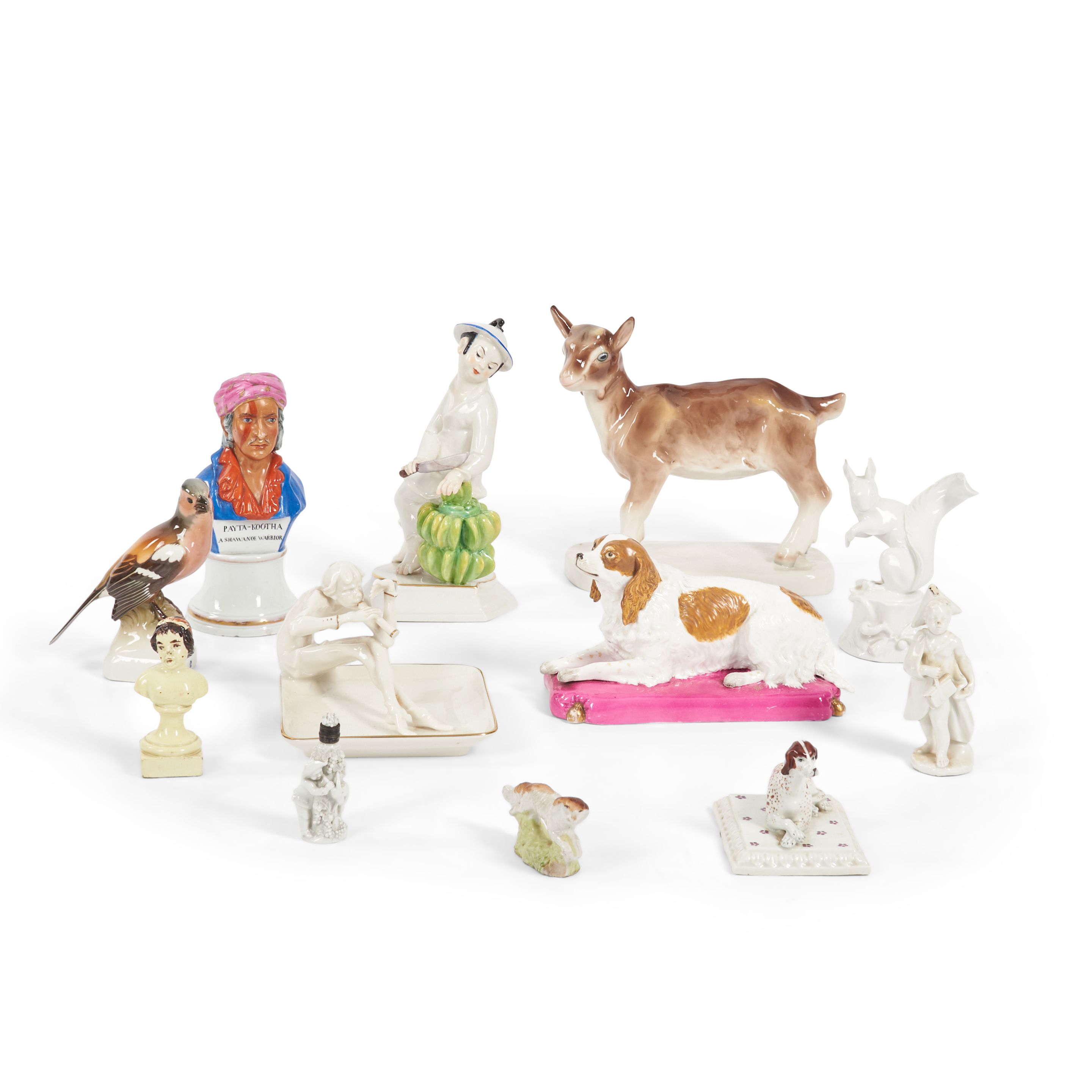 Bonhams Skinner : Twelve European Porcelain Figures