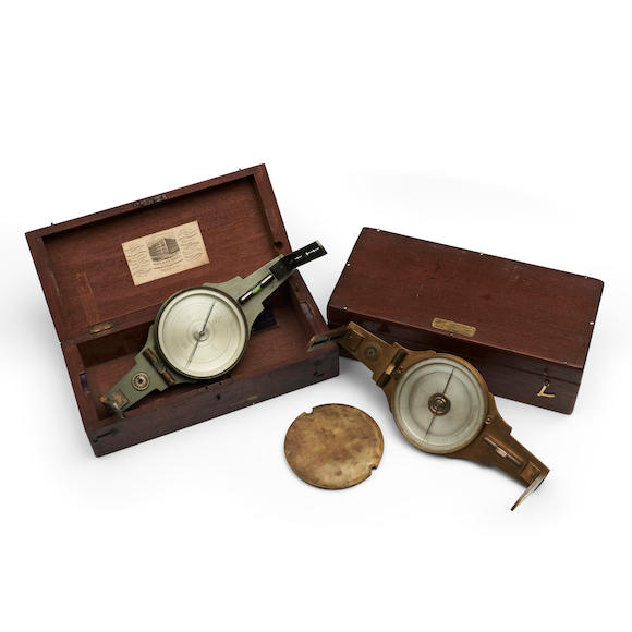 Bonhams Skinner Two W And Le Gurley Surveyors Compasses Troy New