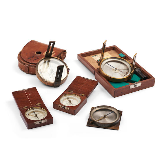 Bonhams Skinner Five W And Le Gurley Field Or Pocket Compasses Troy