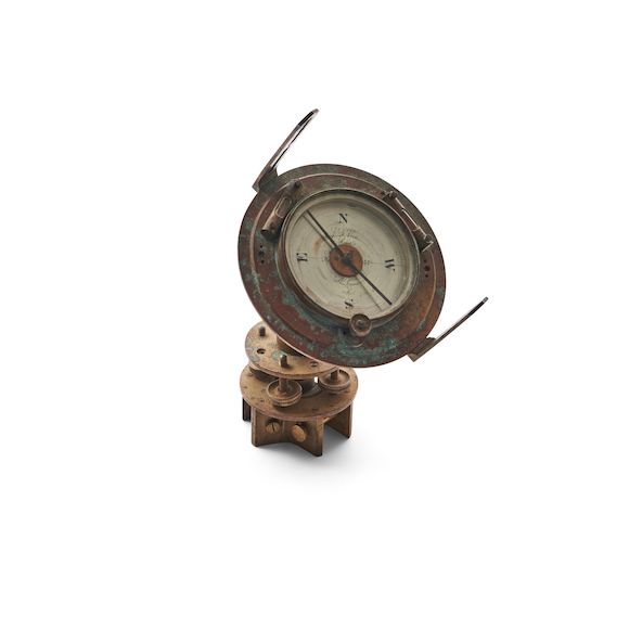 Bonhams Skinner : A.S. Aloe Surveyors Compass No. 43, St. Louise Missouri,
