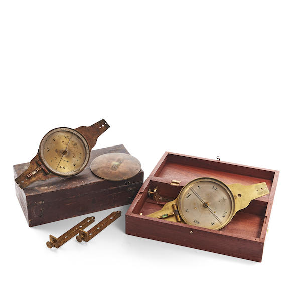 Bonhams Skinner Two William Clark And Son Surveyors Compasses