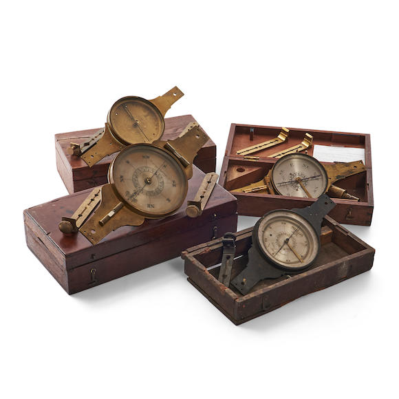 Bonhams Skinner Four Samuel Thaxter Surveyors Compasses Boston
