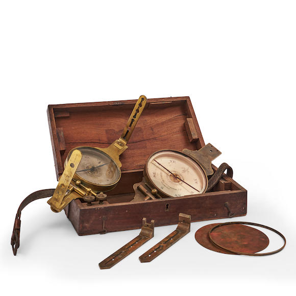 Bonhams Skinner Two Benjamin Pikess And Son Vernier Surveyors