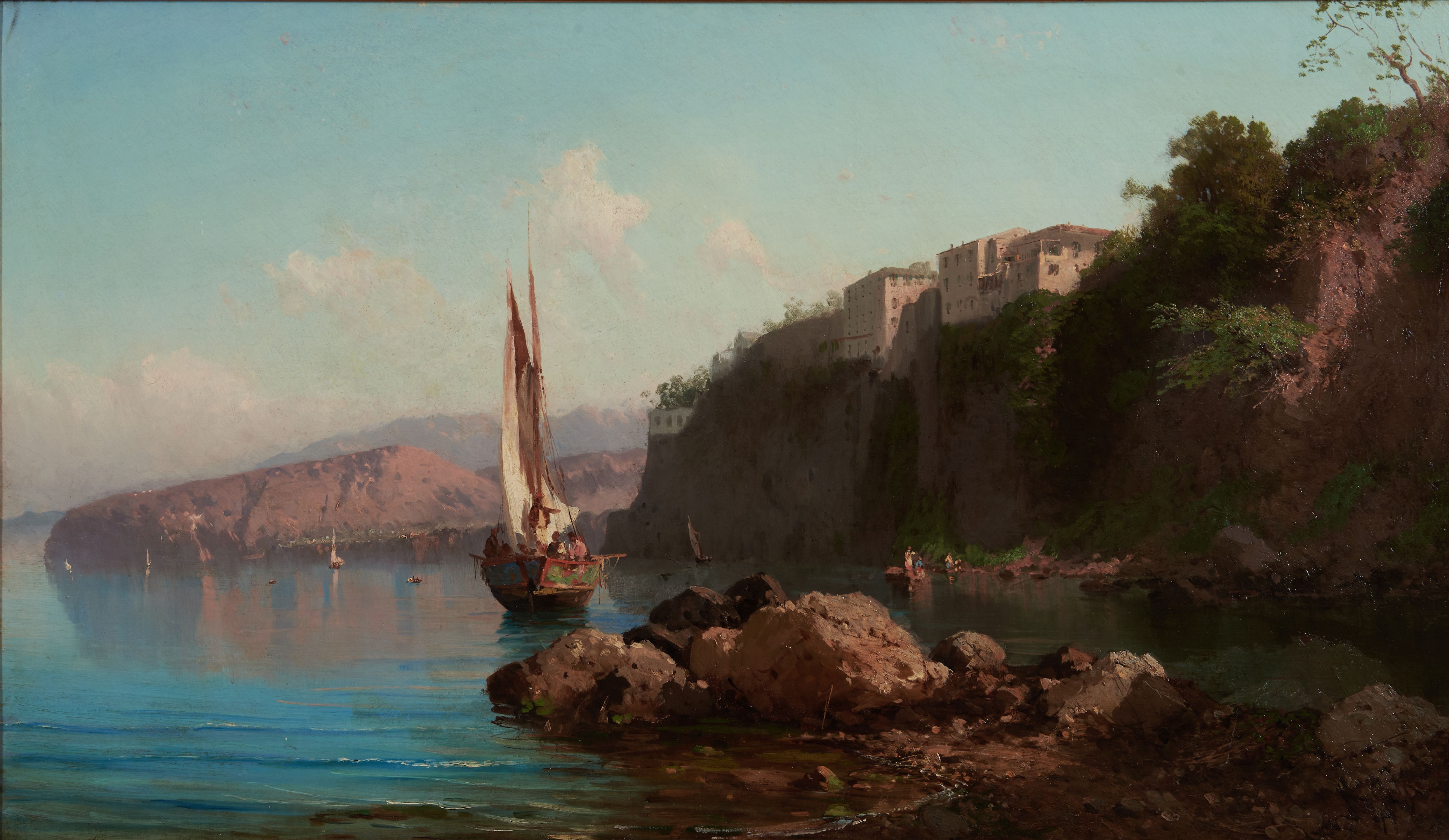 Bonhams Skinner : Alessandro La Volpe (Italian, 1820-1887) Sorrento, La ...