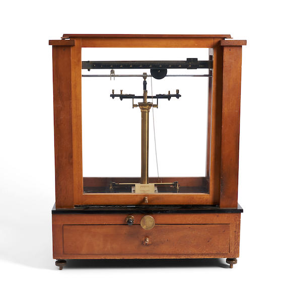 Bonhams Skinner Pine Cased Jewelers Scale