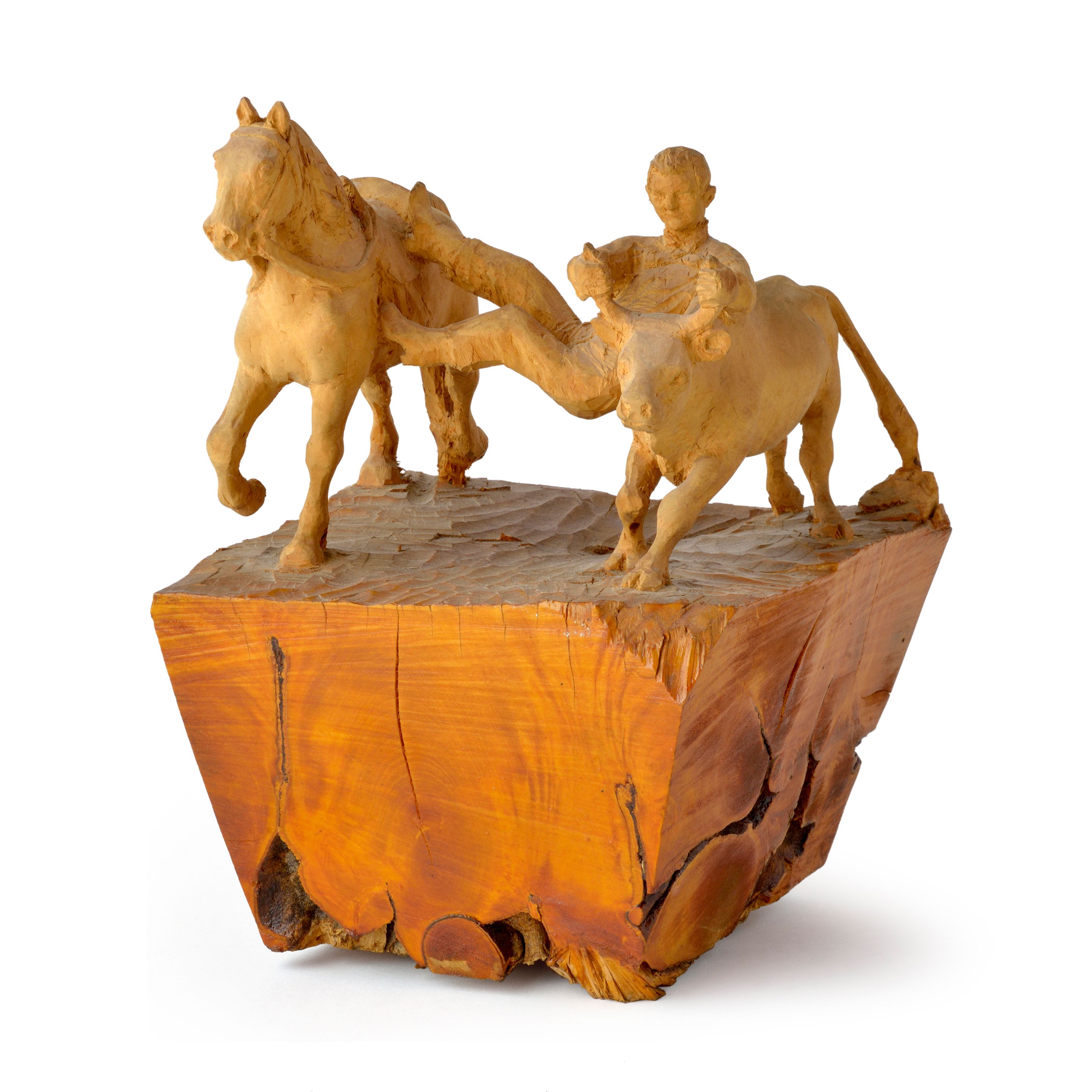 Bonhams Skinner : Bulldogging Sculpture, John E. Ginter, Eau Gallie ...