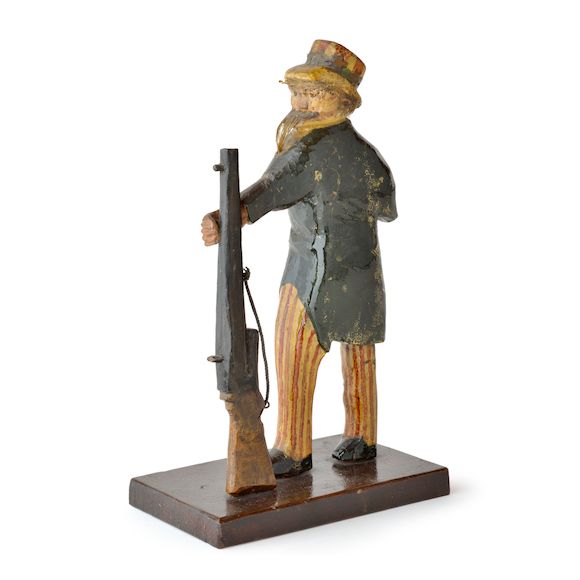Bonhams Skinner : Carved and Painted Figure of Uncle Sam, United States ...