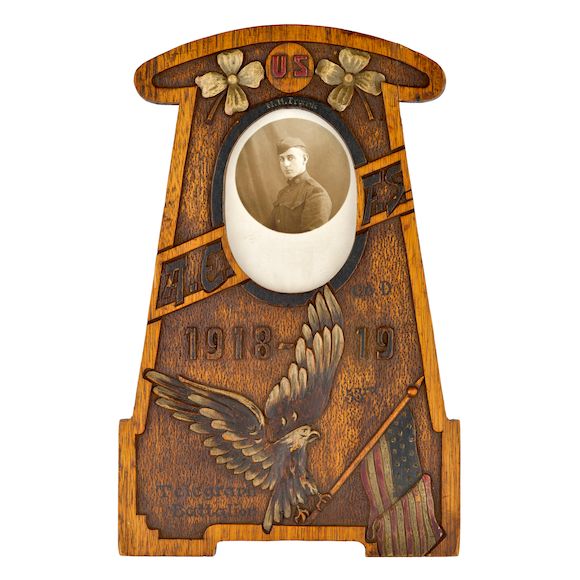 Bonhams Skinner : Carved World War I Commemorative Frame United States ...