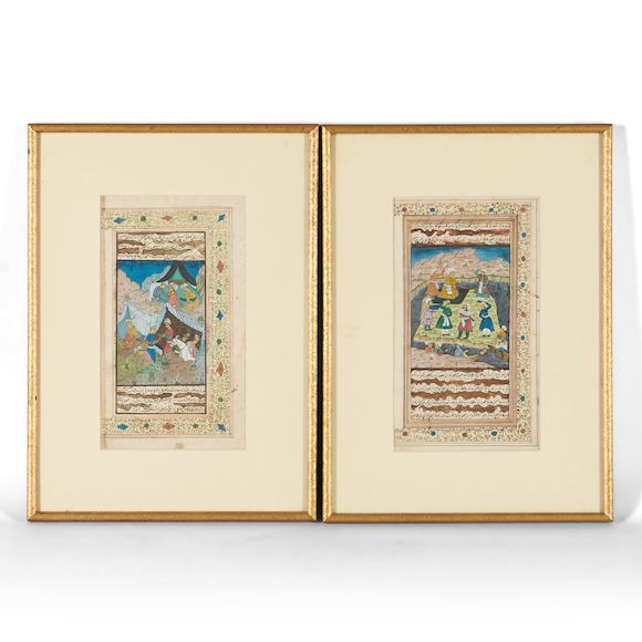 Bonhams Skinner : Two Persianate Paintings, circa 19th century