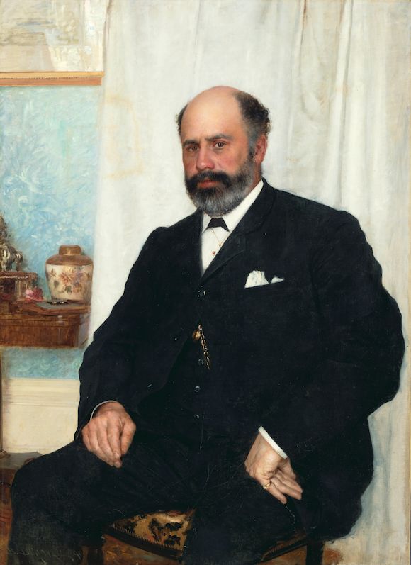 Bonhams : Vlaho Bukovac (Croatian, 1855-1922) Portrait of George ...