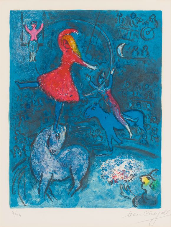 Bonhams : Marc Chagall (1887-1985); One Plate, from Le Cirque;