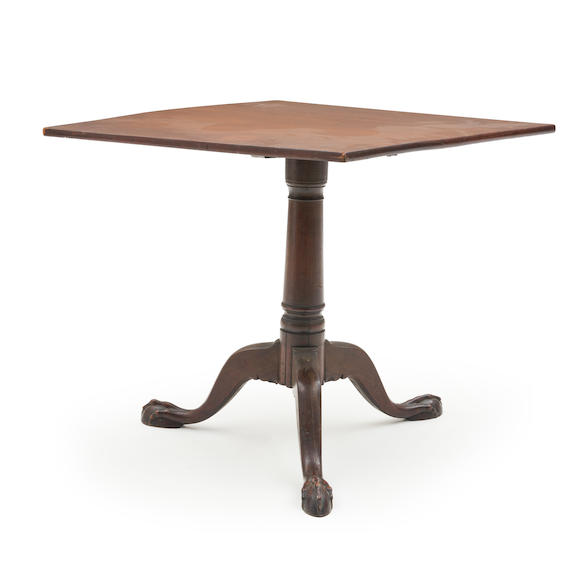 Bonhams Skinner Federal Style Mahogany Tilt Top Tea Table