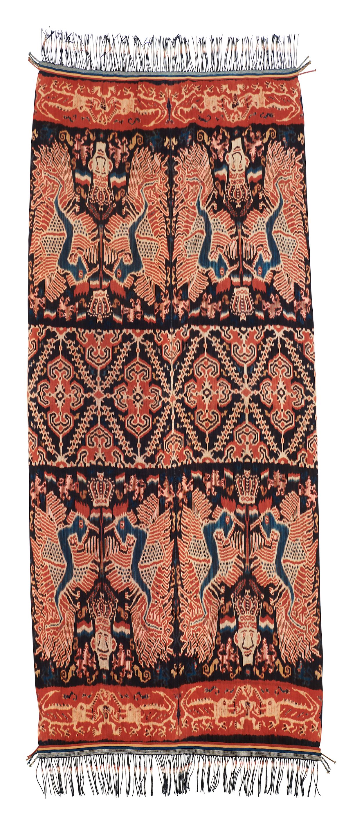Bonhams Skinner : Indonesian Ikat Shoulder Cloth Indonesia 3 ft. 5 in ...