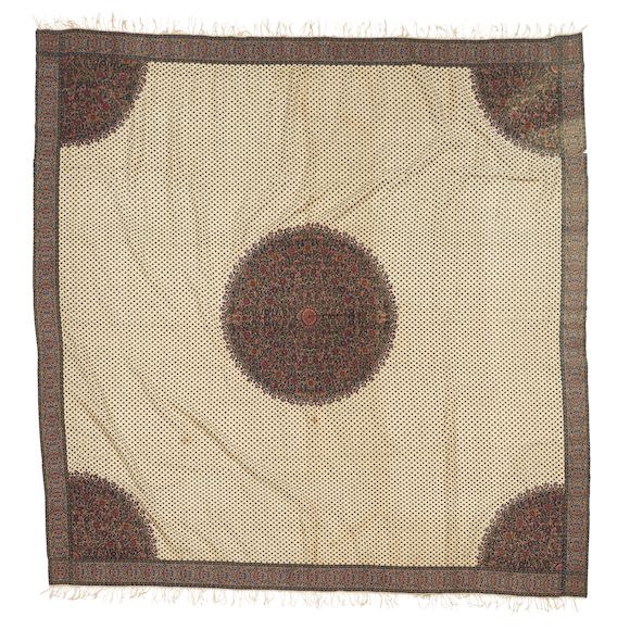 Bonhams Skinner : Early European Moon Shawl Western Europe, likely ...