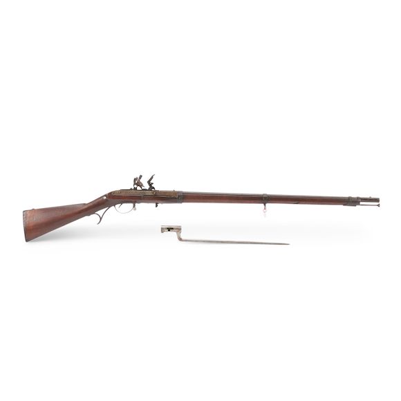 Bonhams Skinner : Model 1819 Hall Breech Loading Rifle and Bayonet,