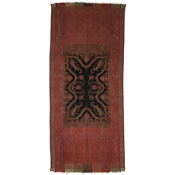 Bonhams Skinner : European Long Shawl Western Europe, likely France 5 ...