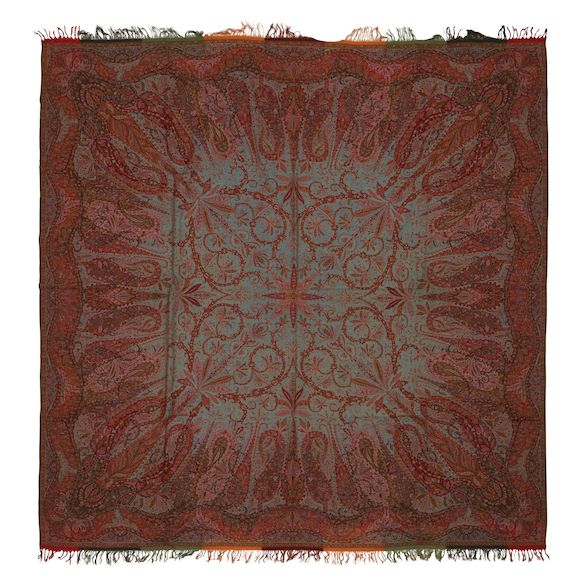 Bonhams Skinner : European Shawl Western Europe, likely France 6 ft. x ...
