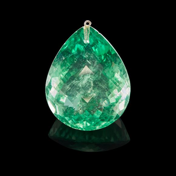 Bonhams : Green Fluorite Pendant
