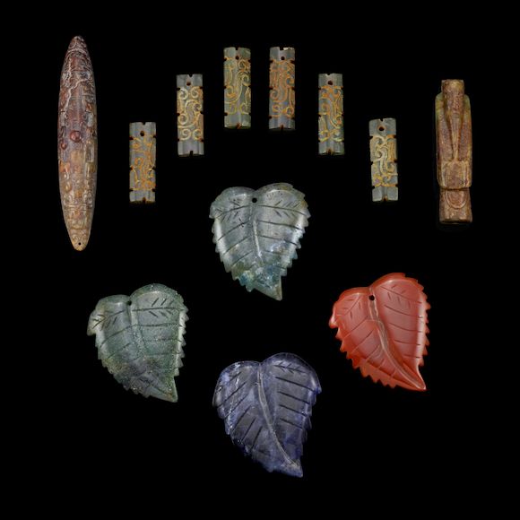 Bonhams : Groups of Nephrite Jade and Hardstone Carvings
