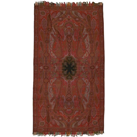 Bonhams Skinner : European Long Shawl Western Europe 5 ft. 5 in. x 10 ...