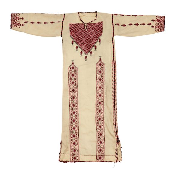 Bonhams Skinner : Palestinian Woman's Robe Palestine 2 ft. 6 in. x 3 ft ...
