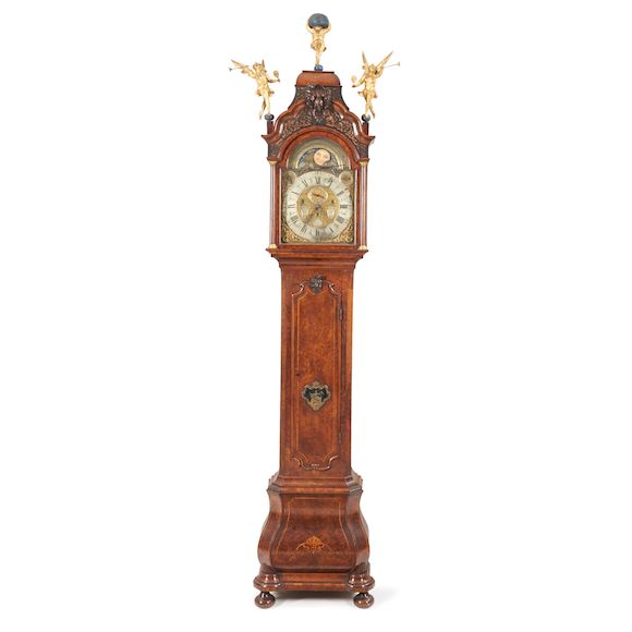 Bonhams Skinner : Dutch Burl Walnut and Inlaid Eight-day Musical ...