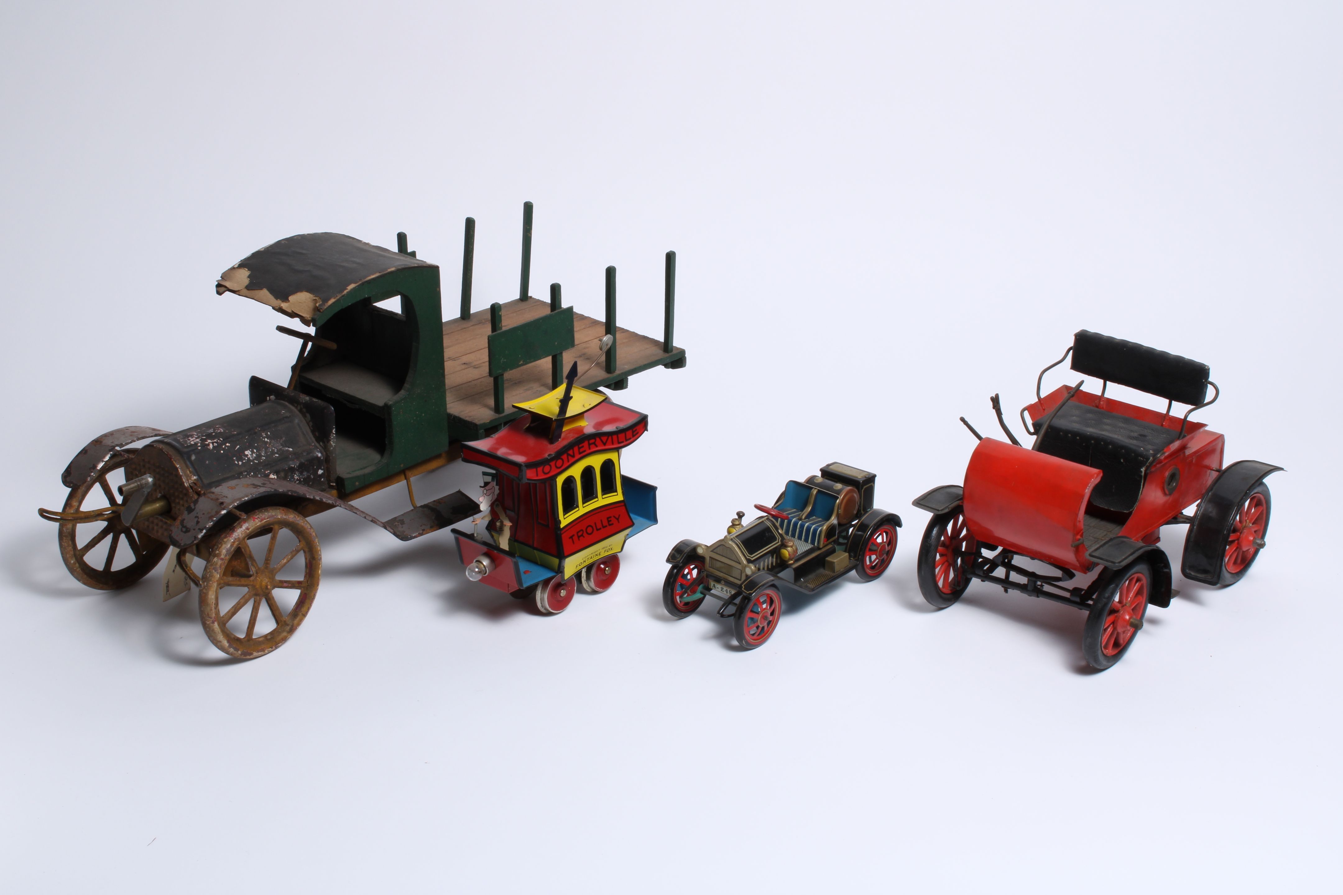 Bonhams Cars : Four tinplate toys and models, (4)