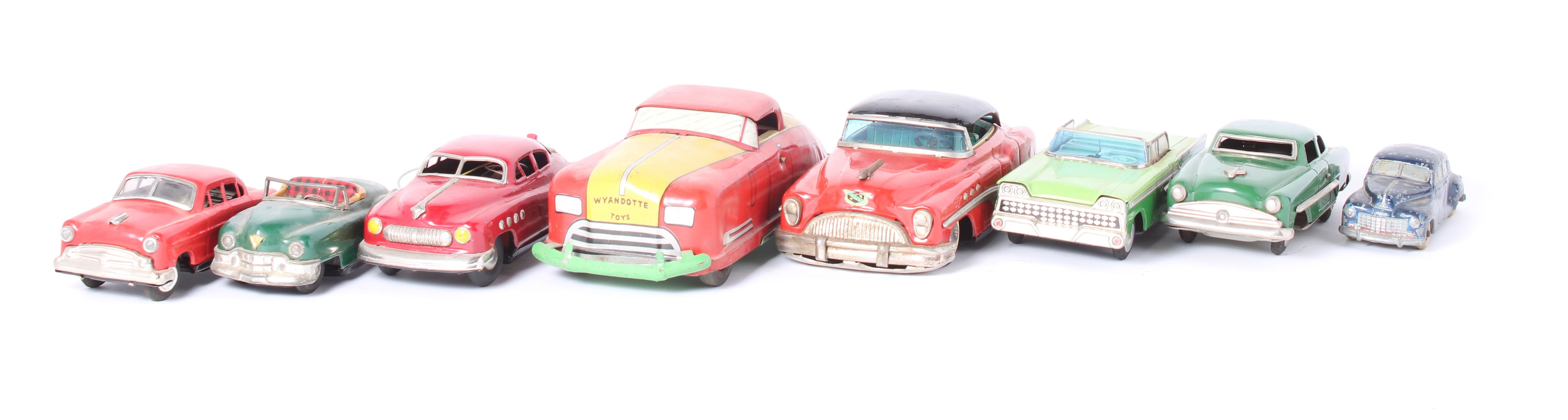 Bonhams Cars : Seven tinplate cars, (8)