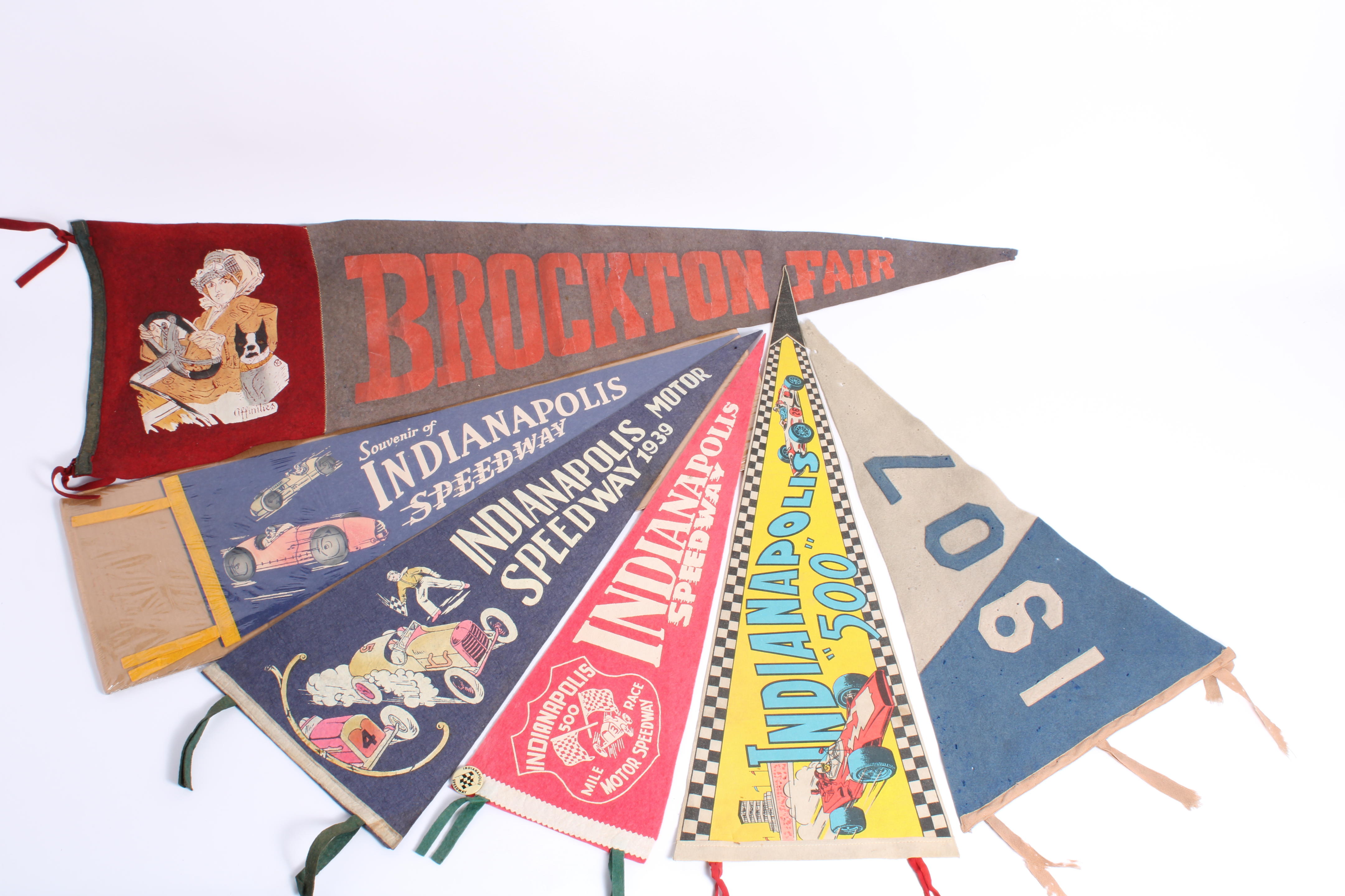 Bonhams Cars Six Assorted Pennants 6