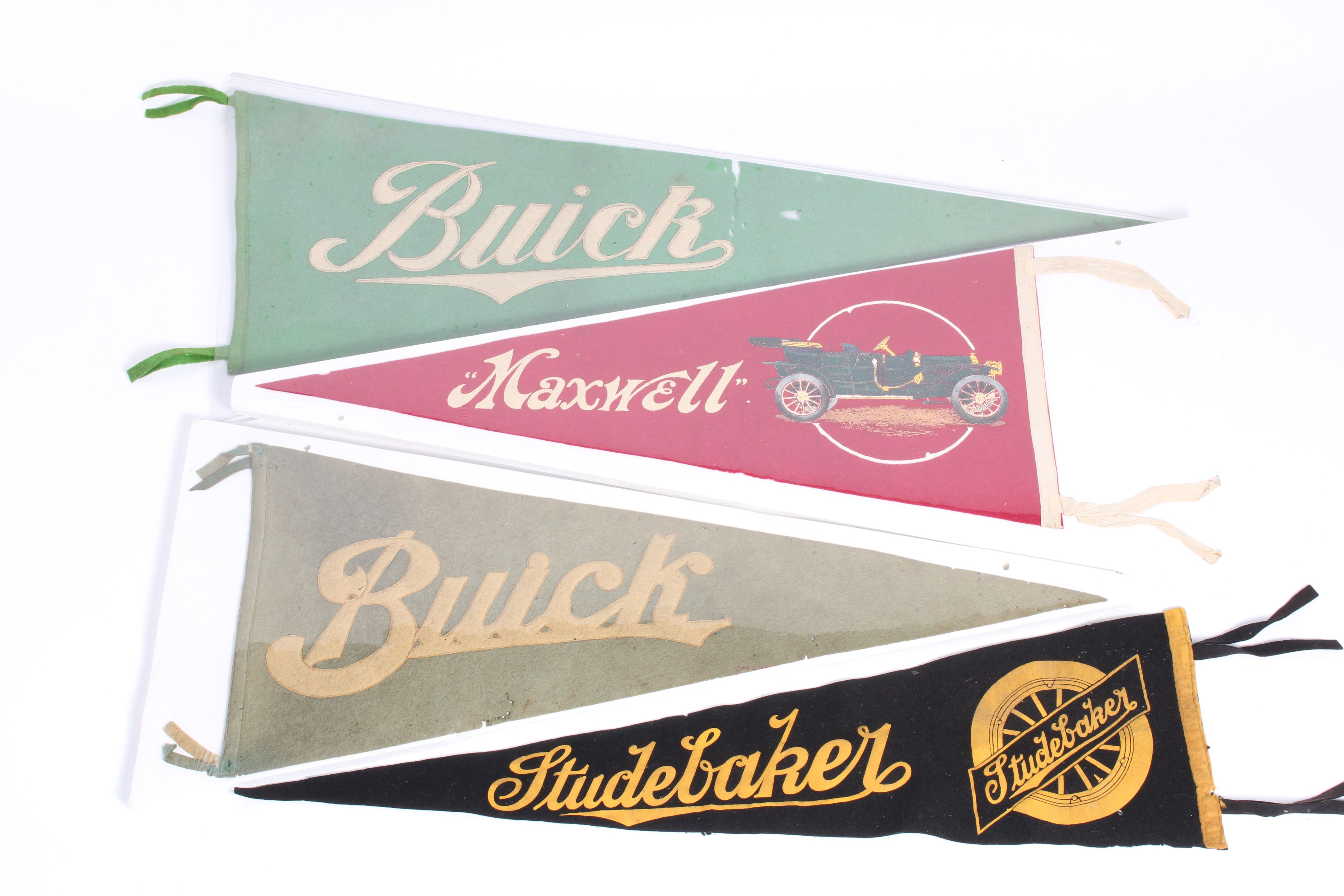 Bonhams Cars : Four American Automobile advertising felt pennants, (4)