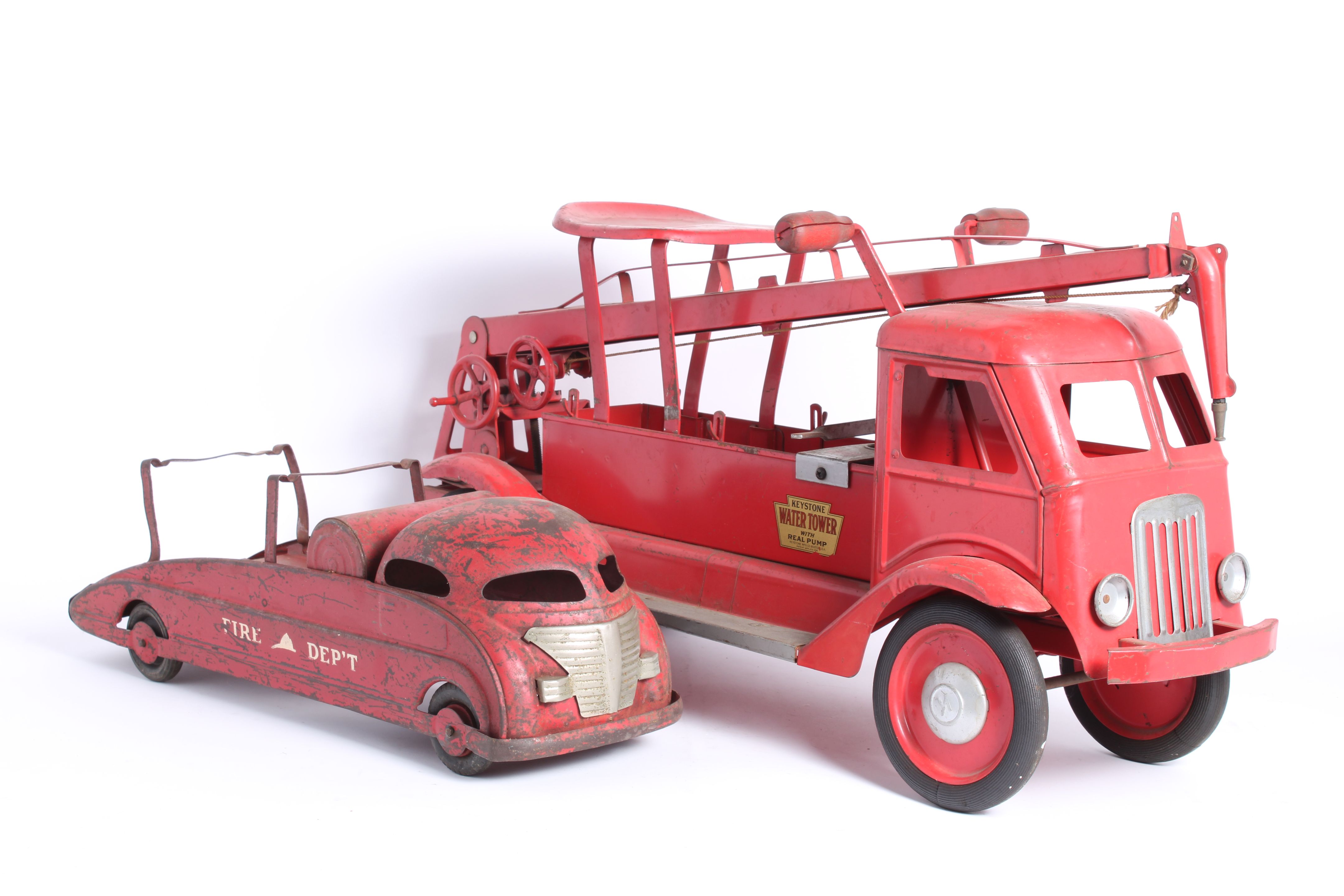 Bonhams Cars : A Keystone ride-on Water Tower, American, 1940s, (2)