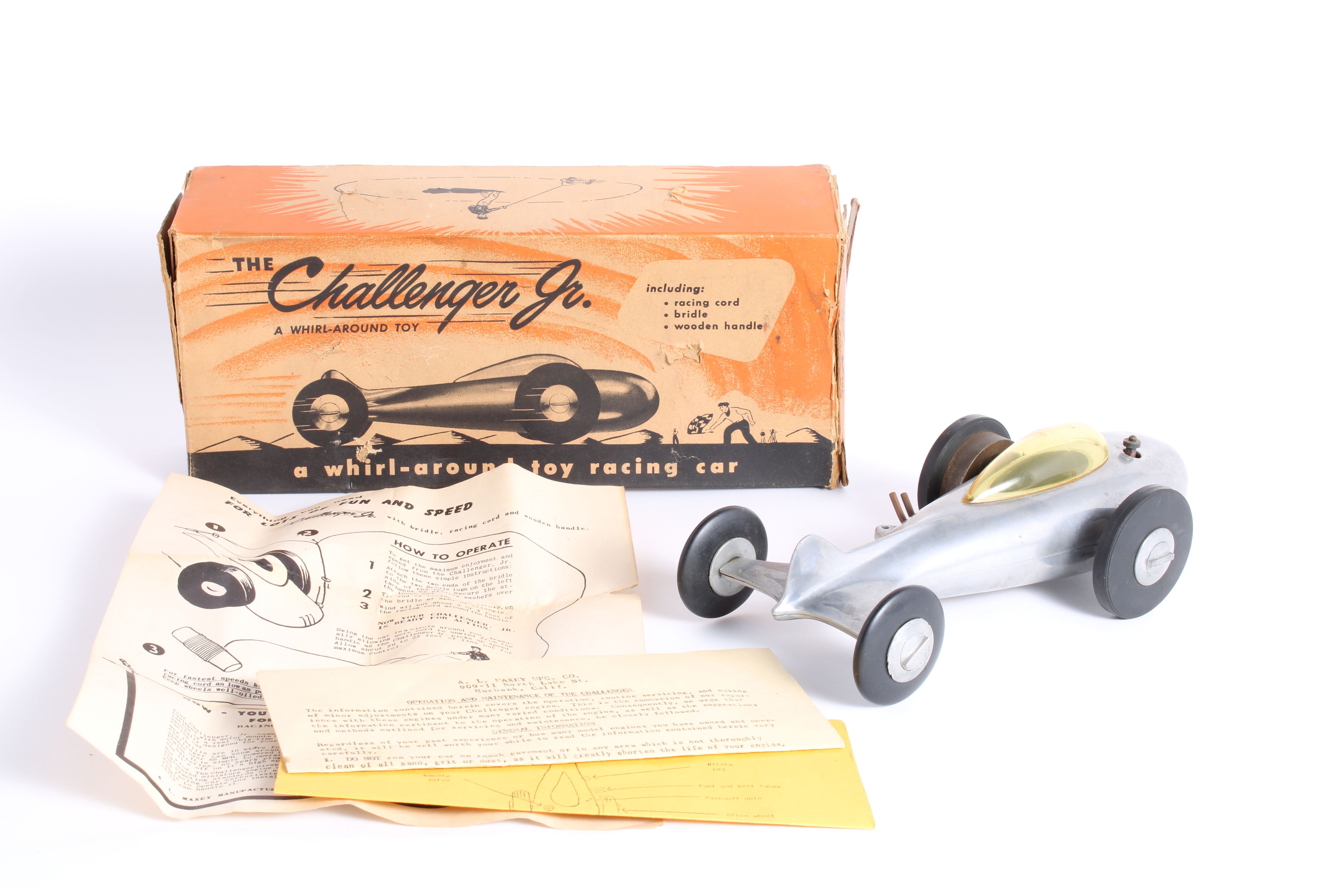 Bonhams Cars : A boxed Challenger Jr. whirl-around toy A L Maxey Mfg Co ...